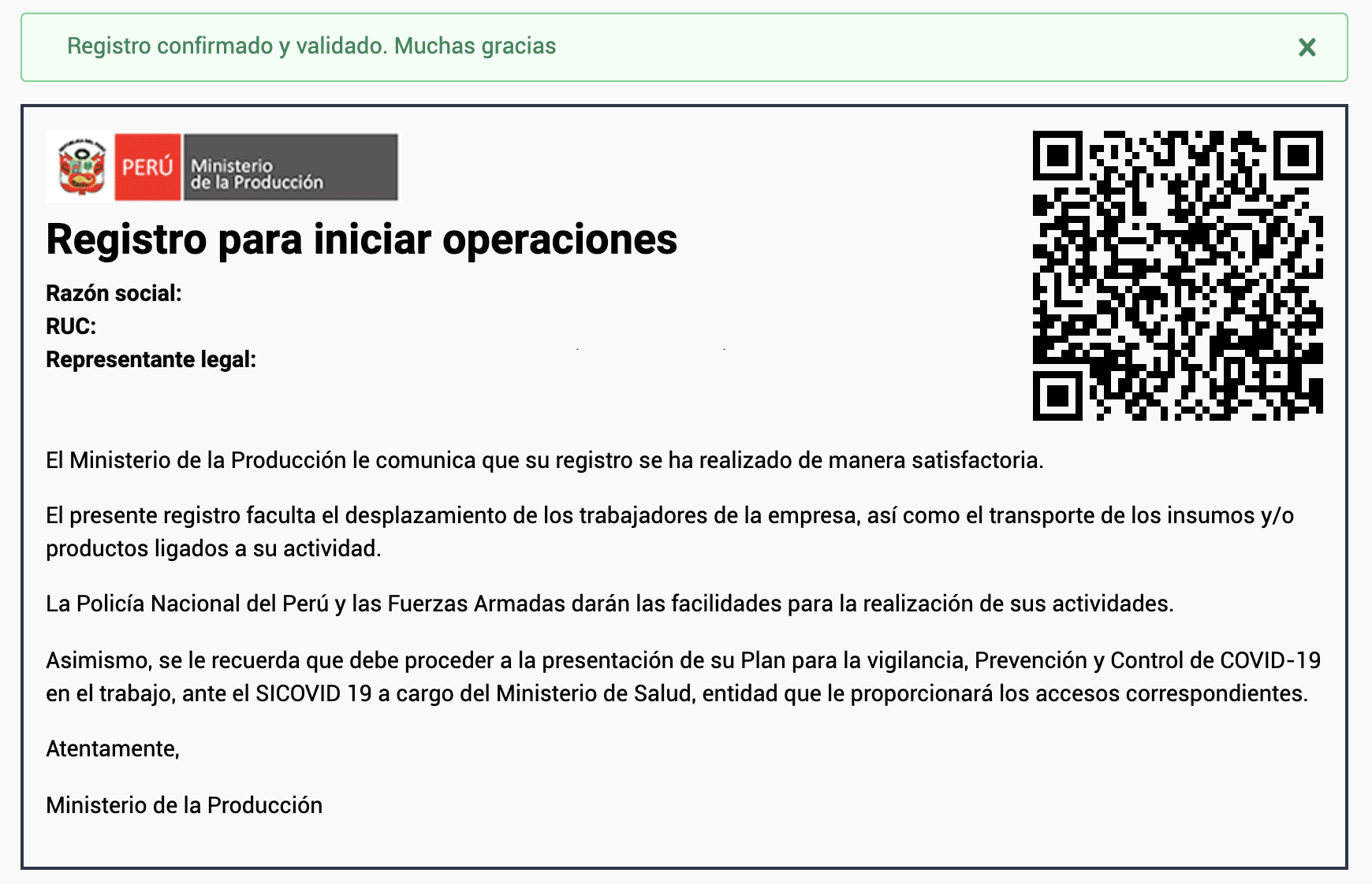 Solicitud Para El Reinicio De Actividades Económicas [casuística Real]