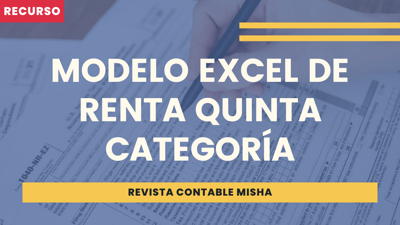 Modelo Excel de Renta Quinta Categoría 2025 - Noticiero Contable