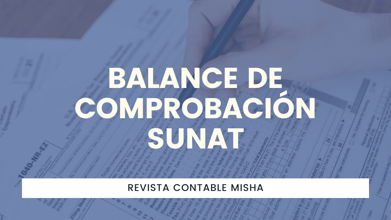 Balance de Comprobación SUNAT - Noticiero Contable
