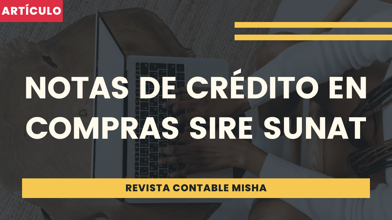 Notas de Crédito en Compras SIRE SUNAT - Noticiero Contable
